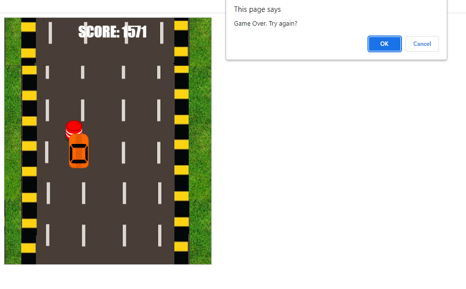 Simple Road Fighter Game In Javascript Free Source Code Sourcecodester
